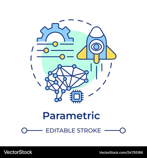 Parametric Memory Multi Color Concept Icon Vector Image