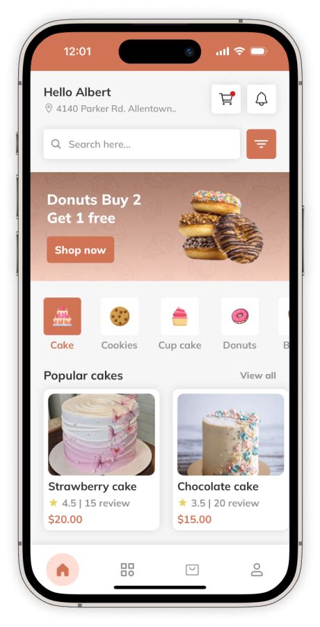 Online Bakery Store App Template In React Native Fdbakery By