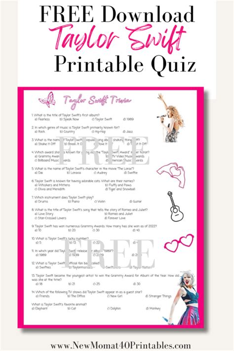 Taylor Swift Game Drinking Customized Printable Digital Etsy Artofit