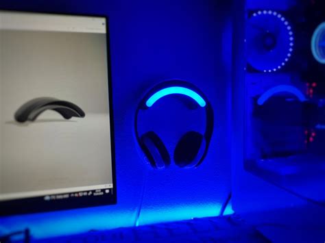 Headphone Stand Gaming Headphones Stand Headphone Stand Led Rgb D Printed Headphone Stand