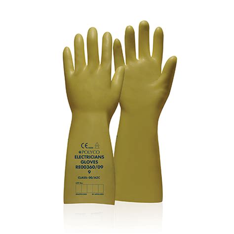 Polyco Superglove® Volt Latex 36cmclass 0 Yellow
