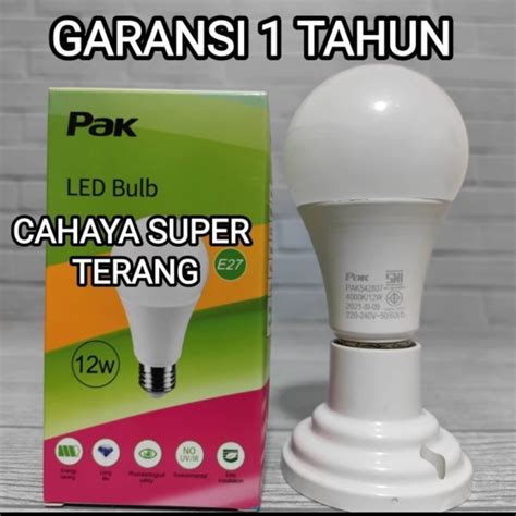 Jual Pak Lampu Led Bulb W Watt Garansi Tahun Sni Bagus Dan Terang Shopee Indonesia