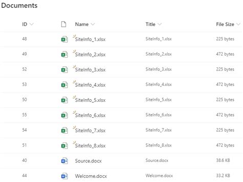 2013 Extract Excel File Names Into Sharepoint List Sharepoint Stack