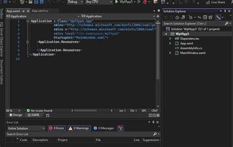 C Xaml Desiger Not Showing Up Just Black Code To The Right Stack