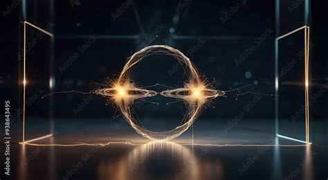 An Artistic Visualization Of Quantum Computing Processes Featuring A