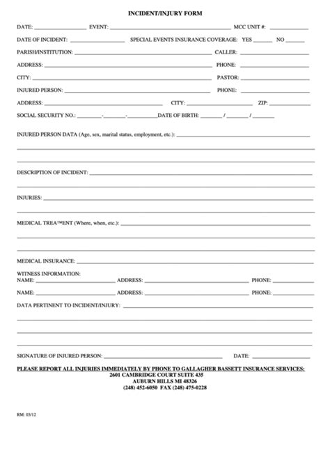 Security Incident Report Template