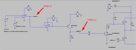 Pwm Driving Mosfets Using Npn Pnp Transistors In Ltspice