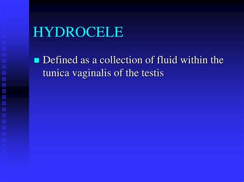 Ppt Hydrocele Powerpoint Presentation Free Download Id 1412288