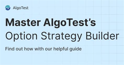 Master The Option Strategy Builder