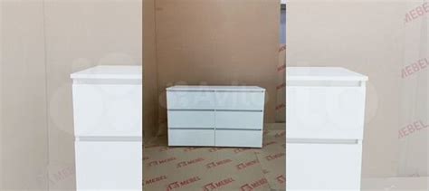 Комод белый новый (аналог Икеа) купить в Санкт-Петербурге с доставкой ...