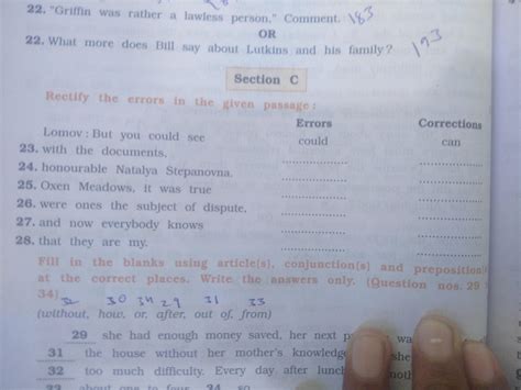 Rectify The Error In The Given Passage