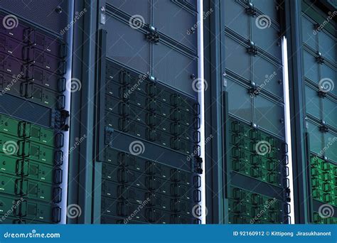 Server Computer Cluster Stock Illustration Illustration Of Technology 92160912