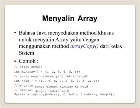Array Objek Yang Digunakan Untuk Menyimpan Banyak Data Ppt