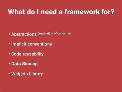 Javascript Mv Framework Making The Right Choice