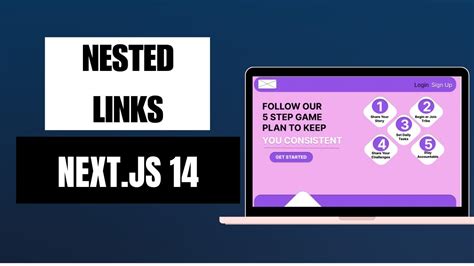 Nested Links With Nextjs 14 Building A Responsive Website Youtube