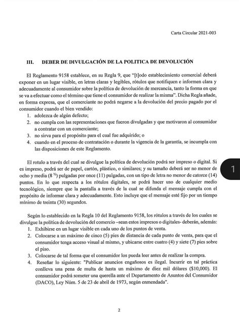 Carta Circular 2021 003 Norma Aplicables En Torno A La Política Pública