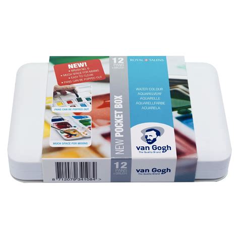 Van Gogh 20808631 Aquarelverfset 12 Napjes Pocketbox Basic