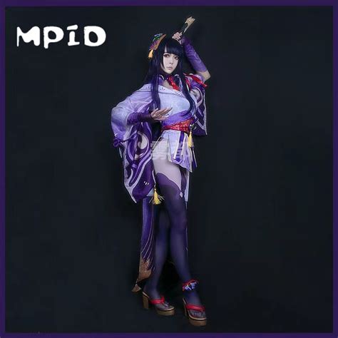 Jual 【mpid】 Genshin Impact Cosplay Raiden Shogun Costume Wanita Kostum