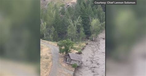 B C Landslide Video Shows Structure Washed Away After Water Tops