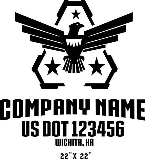 Military Truck Door Decal Usdot Set Of 2 Usdot Decals