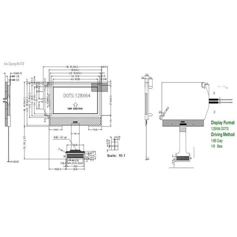 Lx 12864b5 1 Cog Dot Matrix Lcd Display Cog Lcd Module Cog12864 Standard Screen Shopee Philippines