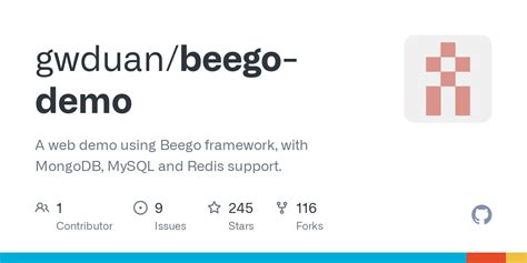 Github Gwduanbeego Demo A Web Demo Using Beego Framework With