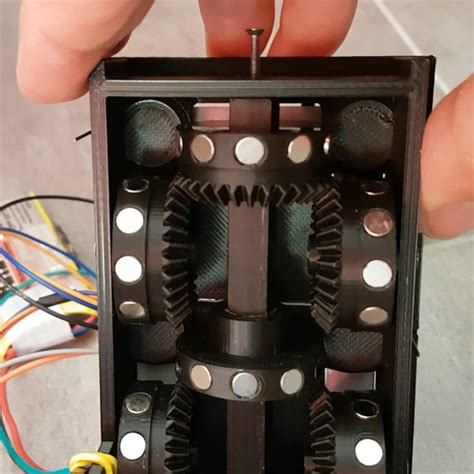 One Stepper Plus A Whole Bunch Of Magnets Equals A Unique Seven Segment