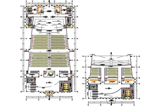 Multi Plex Theater Building Plan Detail 2d View Cad Construction Unit Autocad File Artofit