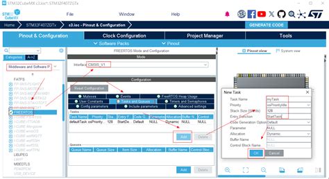 第3章 Stm32cube的freertos配置和任务使用 夏影~ 博客园