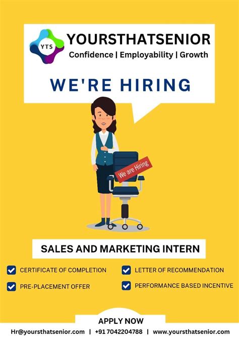 Rishabh Mahajan On Linkedin Internship Alert 🚨 Company Yoursthatsenior Position Sales