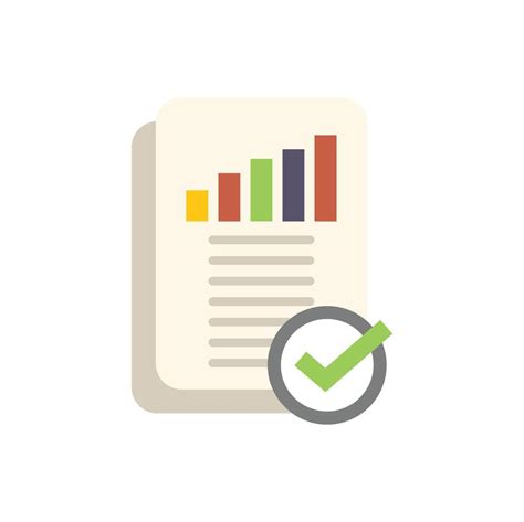 Business Report Validated With Check Mark Icon 50491723 Vector Art At Vecteezy