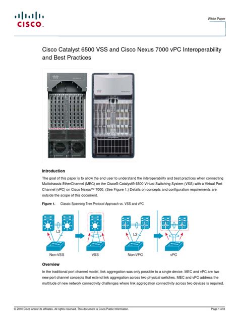 Vss Vpc Pdf Network Switch Computer Network