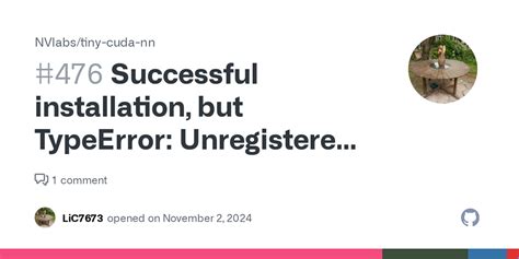 successful installation but typeerror unregistered type std pair