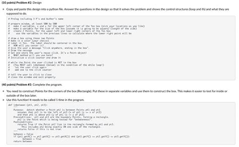Solved Description Of The Problem The Problem Is To Chegg