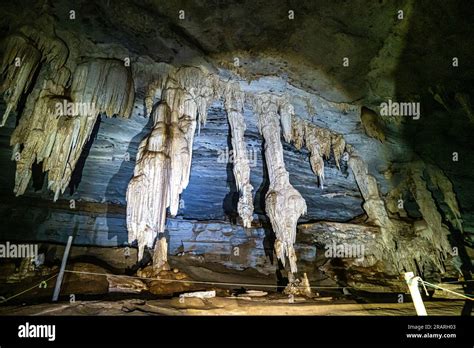 Limestone Cave Of Stalactite And Stalagmite Formations The Gruta Da