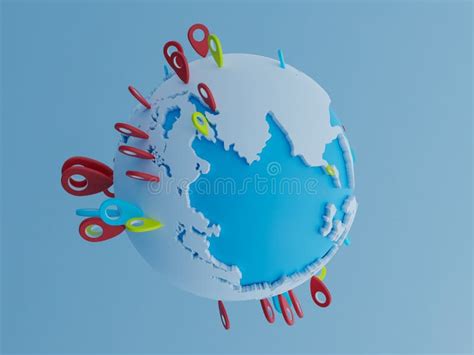 Concept Location World Map Navigation Or Gps Business Online Delivery Service Shipment And