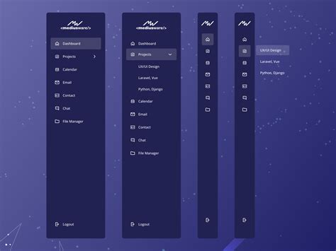 Dashboard Side Drawer Ui Design By Sajal Mozumder 🏅 On Dribbble