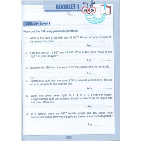 Jual Hot Sale Andrew Ers Mathematics Worksheet P4 Buku Latihan Soal Matematika Sd Termurah