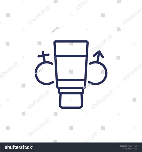 Lubricant Sex Line Icon Lube Intimate Stock Vector Royalty Free 2130771002 Shutterstock
