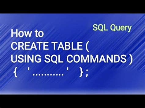 Suraj Kumar On Linkedin Create A Table Using Sql Query Fully