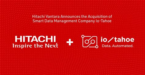 Hitachi Vantara收购智能数据管理公司io Tahoe，以持续强化lumada产品实力 科乐网