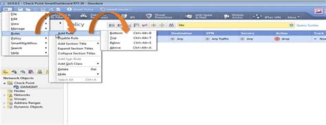 Checkpoint Firewall Policy Rules And Configuration Network Interview