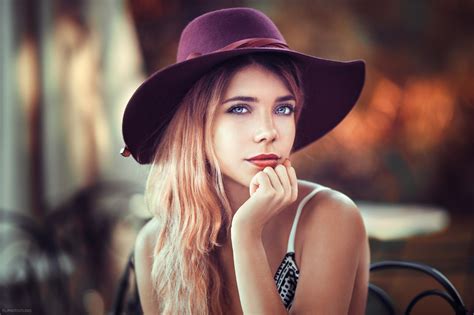 Wallpaper Face Women Outdoors Model Blonde Depth Of Field Long Hair Blue Eyes Glasses