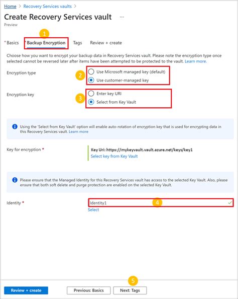 Encrypt Backup Data By Using Customer Managed Keys Azure Backup Microsoft Learn