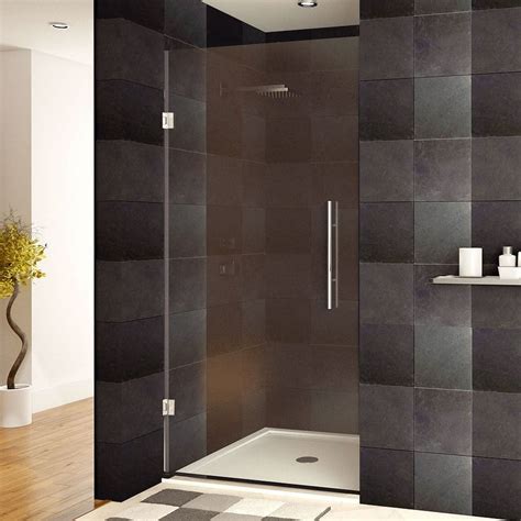 Lesscare 24 36 X 72 Inch Frameless Clear Glass Chrome Finish Shower
