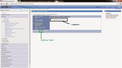 Ibm Websphere Application Server Creating Application Servers In Admin Console Ibm Websphere