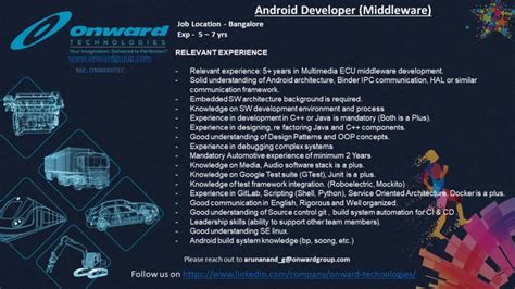 manasi deshmukh on linkedin jobhiring androiddeveloper middleware