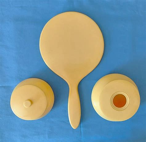 Vintage Bakelite Art Deco Vanity Dresser Set Etsy