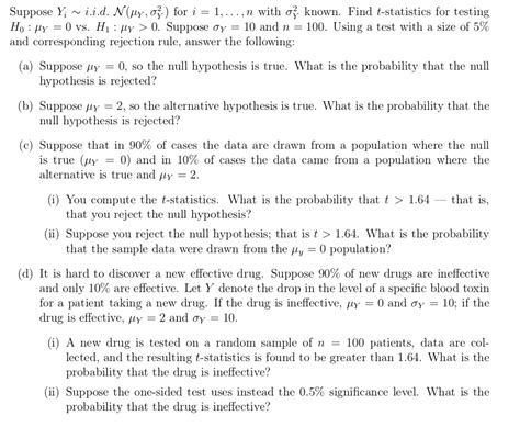 Solved Suppose Y i i d N uy ož for i 1 n with ož Chegg com