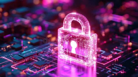 Cybersecurity Lock A Digital Fortress Of Protection Privacy Security